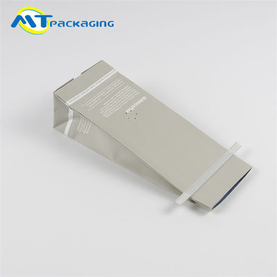 Oxygen Isolation Side Gusset Pouch SGS Certification With Tin Tie And Valve