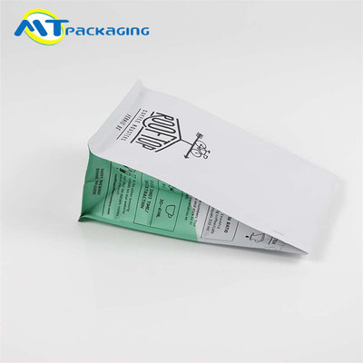 Roasters coffee for flat bottom pouch with zipper and valve