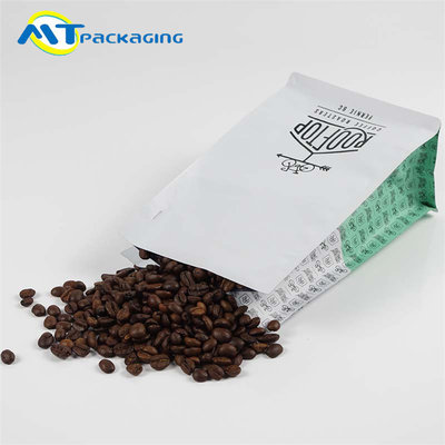 Roasters coffee for flat bottom pouch with zipper and valve
