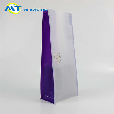 Eight-side coffee packing bag self-sealing custom printing with zipper