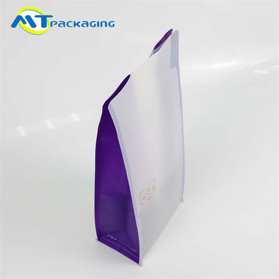 Eight-side coffee packing bag self-sealing custom printing with zipper