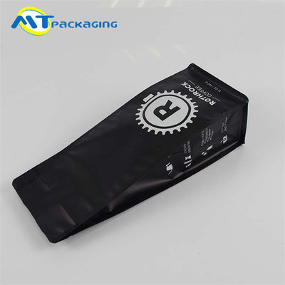 Customized box bottom pouch coffee packing bag self-sealing custom printing