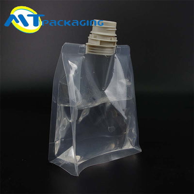 Stand up transparent laminated aluminum flat bottom Pouch  for honey