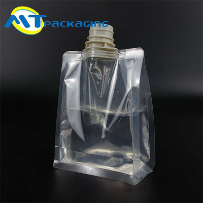 Stand up transparent laminated aluminum flat bottom Pouch  for honey