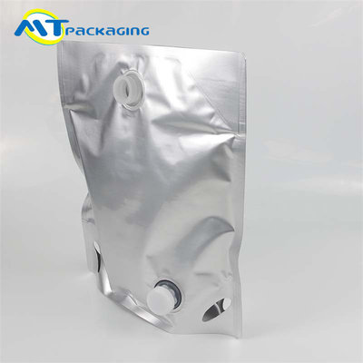 Self Supporting Silver k Foil Bag Pouches For Snack Food Nuts Packing