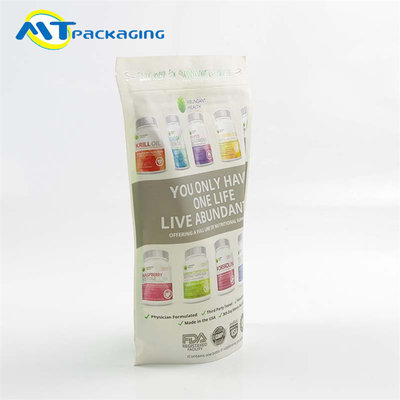Beautiful Pattern Stand Up Gusseted Pouch Customized Thickness 10 Colors