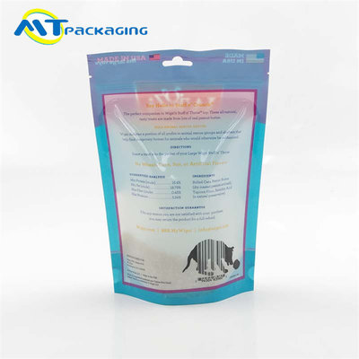 Zipper Top Pet Food Packaging Bags Fresh Keeping For Peanut Butter Packaging