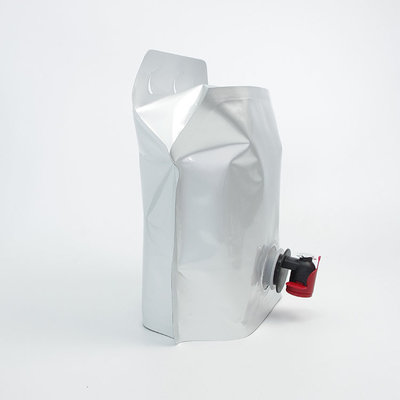 3L Wine Stand Up Gusseted Pouch Laminated Material Customized Thickness