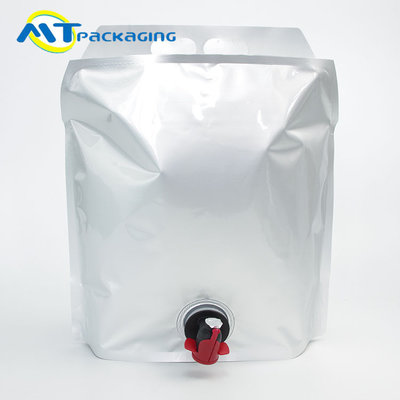 5L Self Supporting Stand Up Pouch Packaging For Wine