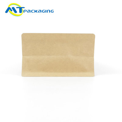 Waterproof Brown Coffee Bags With Inside Cover Film Side Transparent