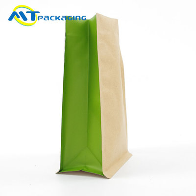 Eight Side Flat Bottom Pouch With Zipper Self Sealing Custom Printing