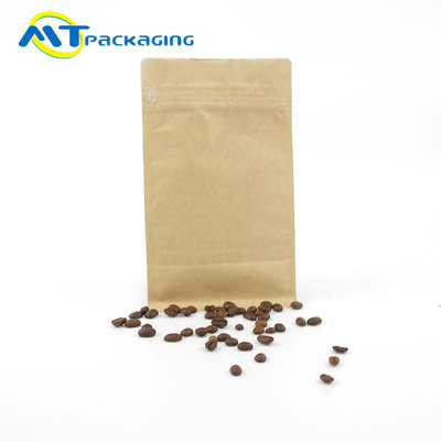 Gravure Printing Laminated Flat Bottom Pouch With Zipper 125*210*80mm
