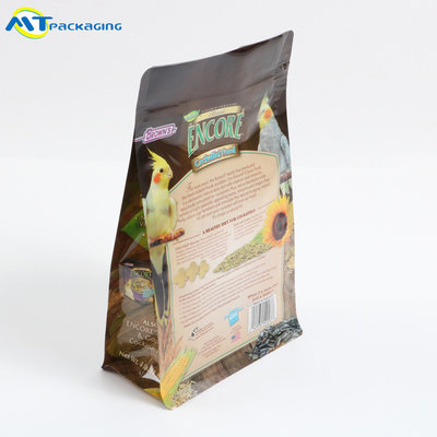Cockatiel Food Stand Up Pouch , Zip Lock Pouch Resealable Food Packaging