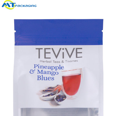Laminated Material Flat Bottom Pouch Customized Logo Color Optional For Coffee / Snack