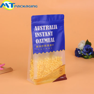 k Plastic Flat Bottom Pouch With Valve Strong Sealing For Snack