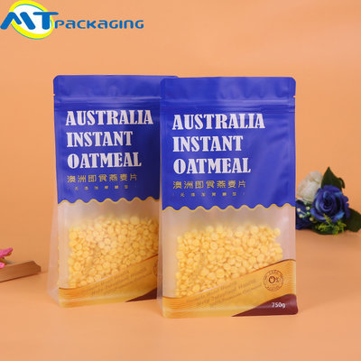 k Plastic Flat Bottom Pouch With Valve Strong Sealing For Snack