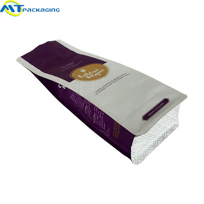 Laminated Material Flat Bottom Pouch Accept Customized Logo Color Optional