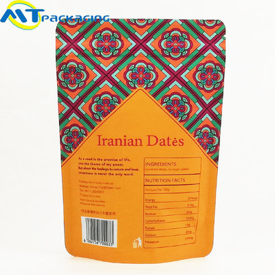 Reusable Stand Up Gusseted Pouch For Food Aluminum Foil Zip Seal Pouches