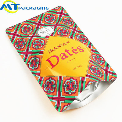 Reusable Stand Up Gusseted Pouch For Food Aluminum Foil Zip Seal Pouches