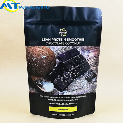 Heat Seal Stand Up Snack Food Packaging Bags Strong Sealing For Nuts