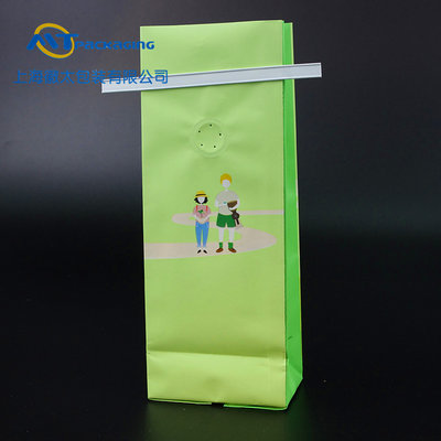 Reusable 1000G Quad Seal Coffee Packaging Bags With Tin Tie Gravure Printing