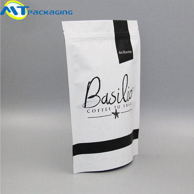 Self Sealing Zipper Coffee Packaging Bags Moisture Proof Customized Logo Printing