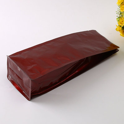 Laminated Aluminum Foil k Bag Matte Surface With Zipper And Valve