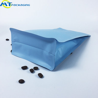 500G Matt Black Flat Bottom Pouch Exquisite Creative Design For Coffee Bean