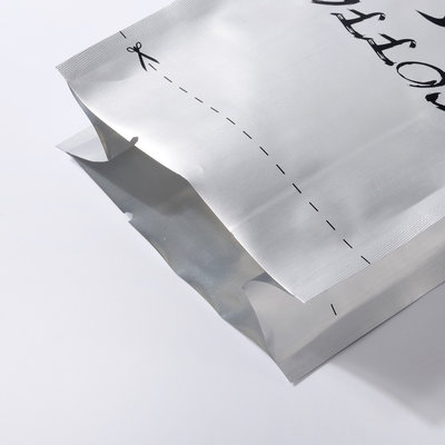 Quad Self Sealing Zipper Coffee Packaging Bags Customized Logo Printing