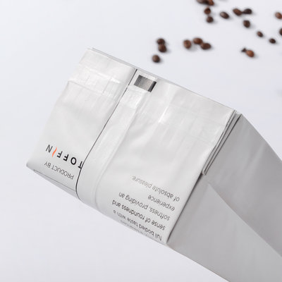 Food Grade Back Seal Side Gusset Pouch With One Way Exhaust Valve Color Optional