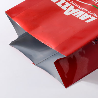 Moisture Proof Custom Coffee Bags , 1000G Quad Seal Aluminum Foil Bag Customized Logo