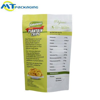 Customized Stand Up Resealable Pouch Independent Fruit Dry Food Packaging Bags