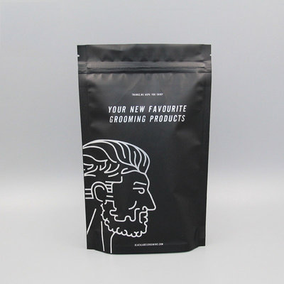 Stand Up Plastic Custom Printed Zipper Pouch Matte Finish For something