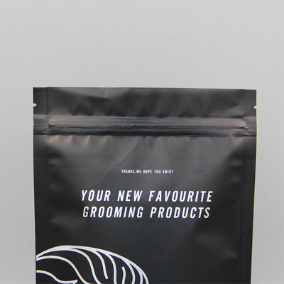 Stand Up Plastic Custom Printed Zipper Pouch Matte Finish For something