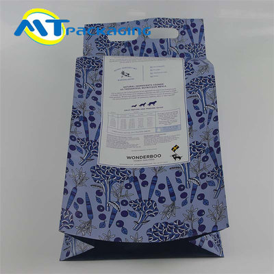 Gravure Printing Quad Seal Pouch Anti Leakage For Snack Food Nuts Packing