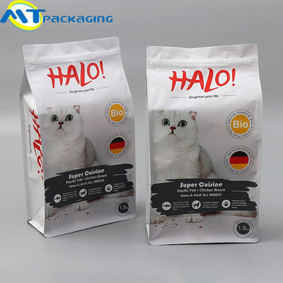 Aluminium Foil Resealable Food Pouches , Beautiful Pattern Dog Food Bag