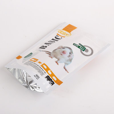 Zipper Top Pet Food Packaging Bags Fresh Keeping Custom Printed For Dog
