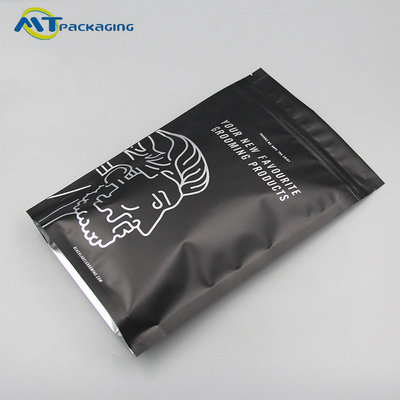 Stand Up Plastic Custom Printed Zipper Pouch Matte Finish For something
