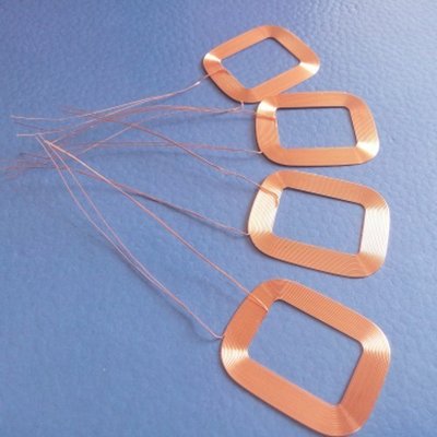 custom 125khz RFID Antenna Coil for RFID Card magnetic wire flat copper coil/air core coil