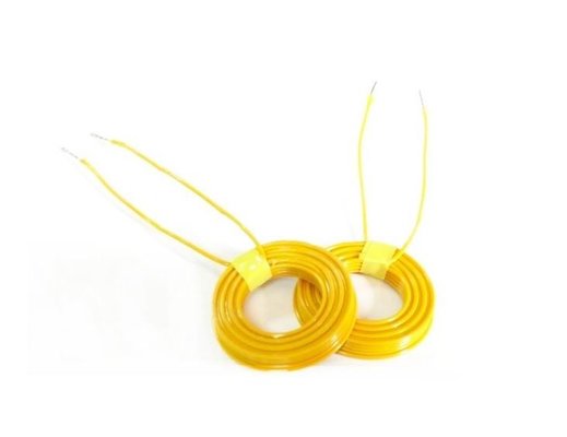 Supply magnetic Induction copper coil air coils with yellow PA plastic shell inductor coil