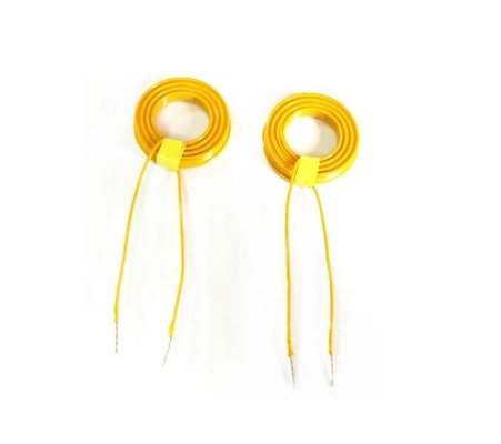 Supply magnetic Induction copper coil air coils with yellow PA plastic shell inductor coil