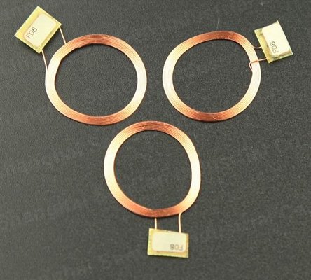 Custom  rfid antenna coil chip coil air core coil with chip Copper Coil +COB