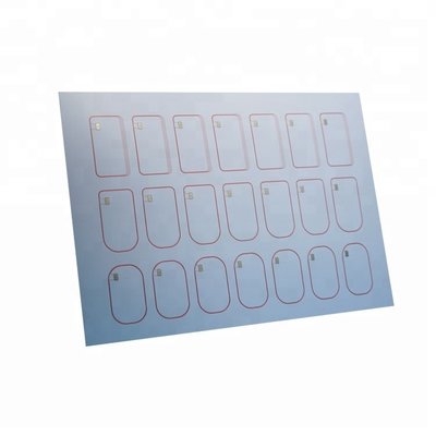 Custom RFID smart card inlay chip cob with copper coil antenna contactless card prelam pvc inlay