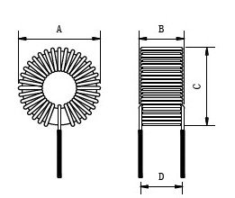 Custom Large size high current soft ferrite ring core coil inductor inductor coil choke coil 2MH 3.7MH 10A KS157125
