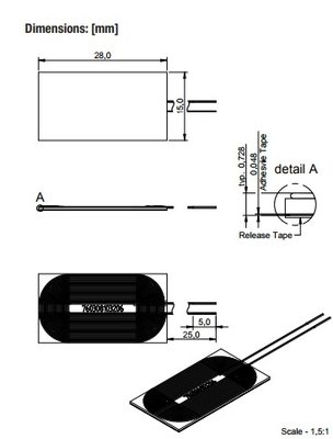 Supply wireless charging coil 1 Coil, 1 Layer 7.5µH  Receiver coil 340 mOhm RX1 /1.55A