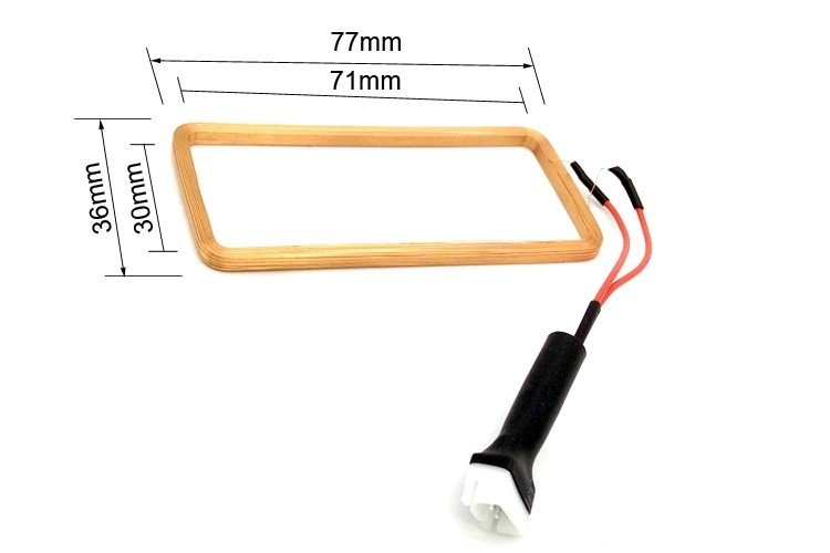 Custom  Air core coil RFID card tag coil Copper Rfid Antenna Coil With Lead Wire