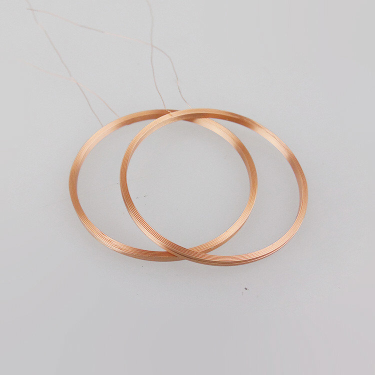 custom  RFID coil at 125khz 126khz round copper coil magnetic card reader for smart card