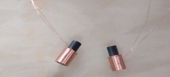 Custom RFID Coil Ear Tag coil copper coil with Ferrite Rod rf coil Fixed Leaded Inductors self leaded coil for livestock