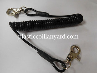 China Mini order quantity factory direct produce customized request black coiled tool lanyards supplier