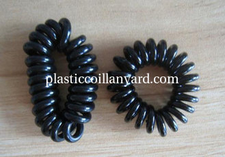 China Black mini wrist key coil stretchable wristband keychain novelty product high quality supplier